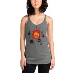 Anime Calcifer And Sot Sprites Women's Racerback Tank - Ghibli Merch ...