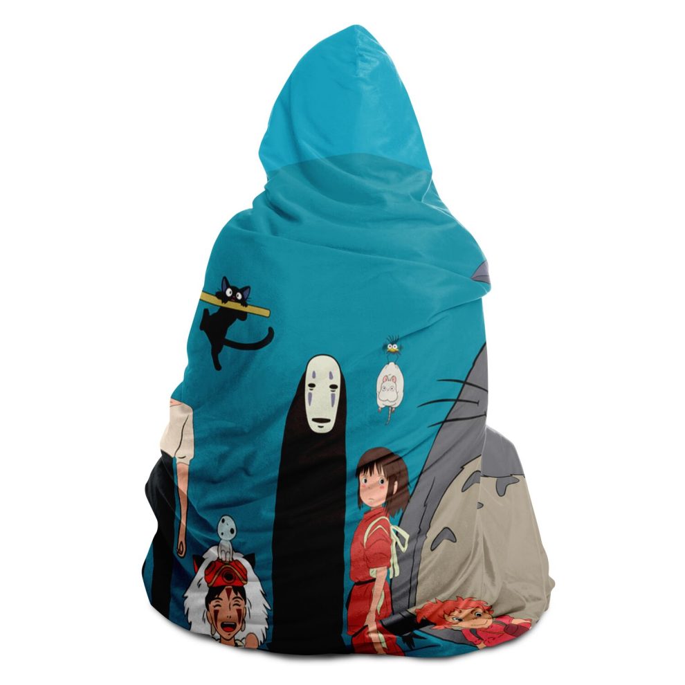 Multi-Character Studio Ghibli Hooded Blanket: A World Of Magic - Ghibli ...