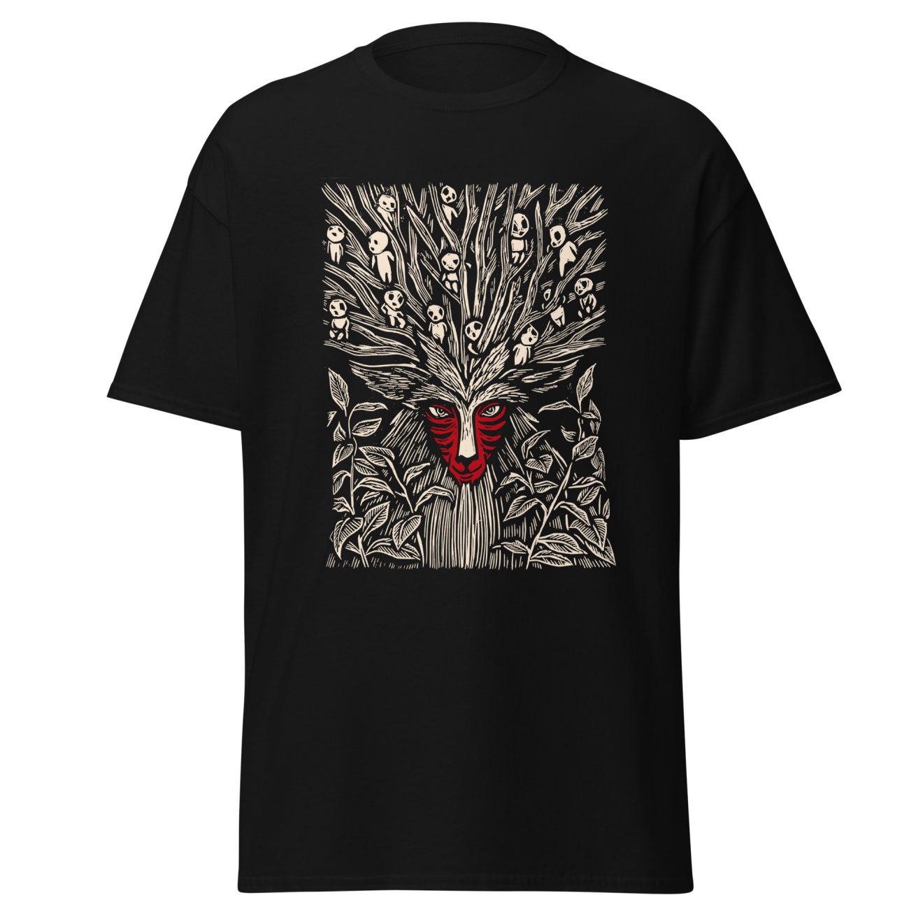 Princess Mononoke Vintage Forest Spirit T Shirt - Ghibli Merch Store ...