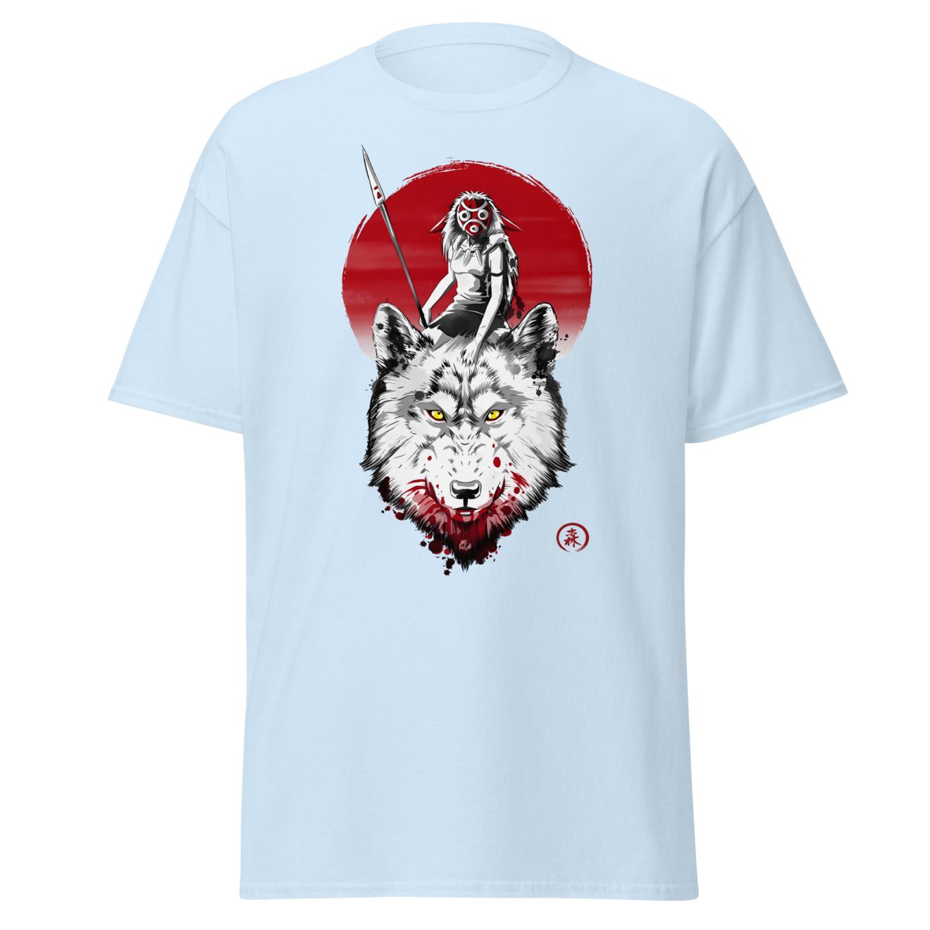 Princess Mononoke Red Moon Classic T Shirt - Studio Ghibli Merch Store ...