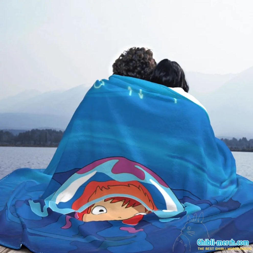 Best Ghibli Ponyo Blanket New Collection 2024 | Ghibli Merch Store