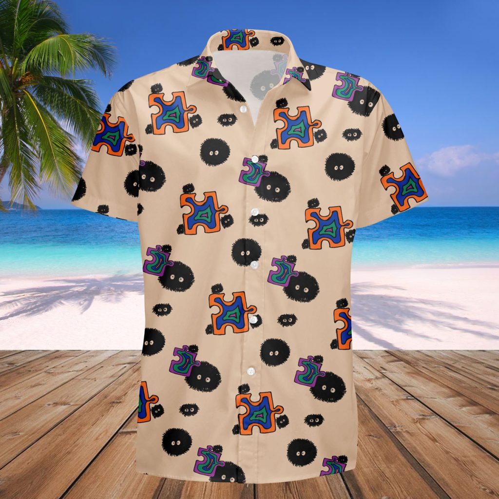 Spirited Away Soot Sprites Hawaiian Shirt S-4XL - Ghibli Merch Store ...