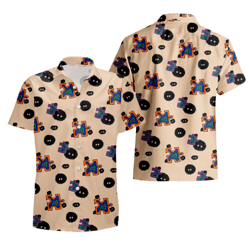 Spirited Away Soot Sprites Hawaiian Shirt S-4XL - Ghibli Merch Store ...