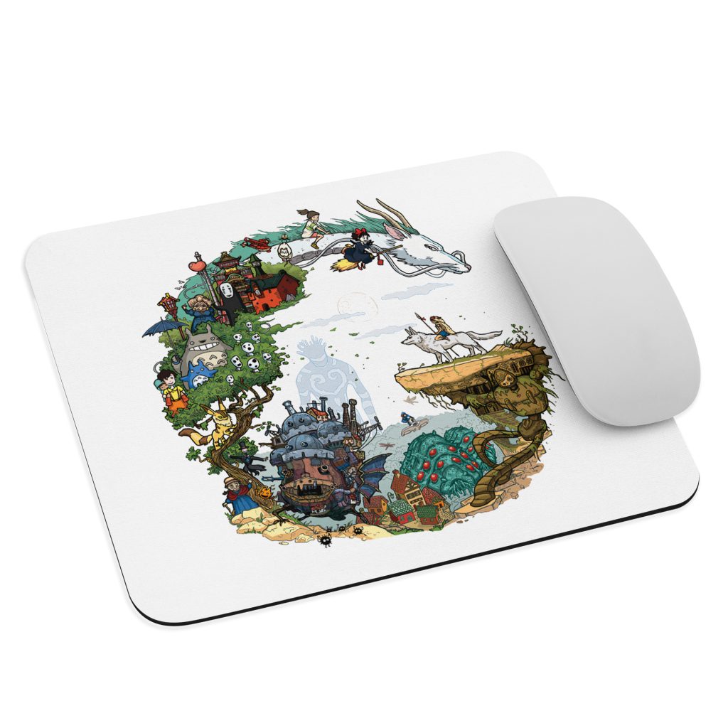Small Warawara Mouse Pad Inspire The Boy And The Heron - Ghibli Merch ...