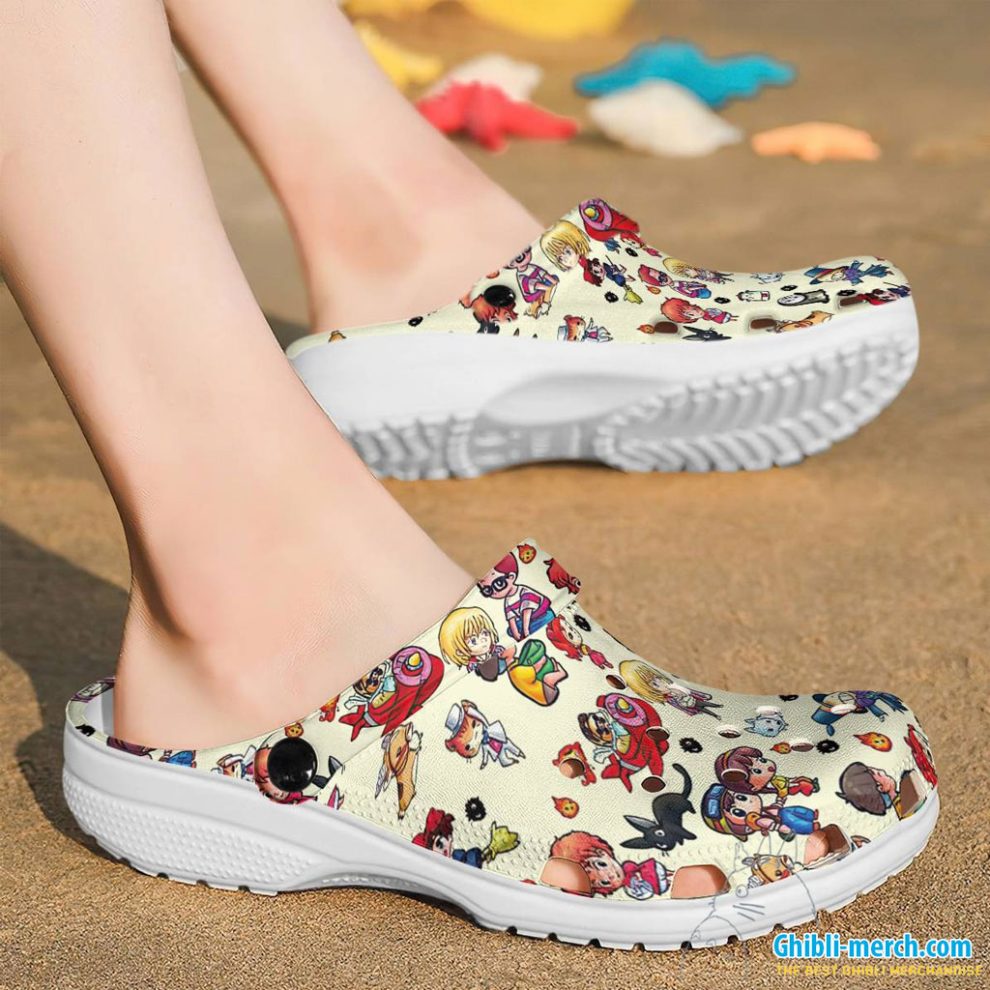 Cute Ghibli Characters Croc Style Clogs | Ghibli Merch Store