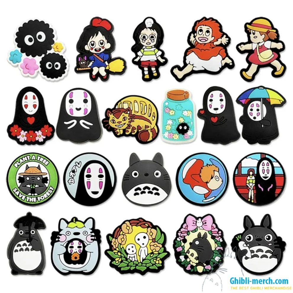 Studio Ghibli Croc Charms All Characters 21Pcs | Ghibli Merch Store