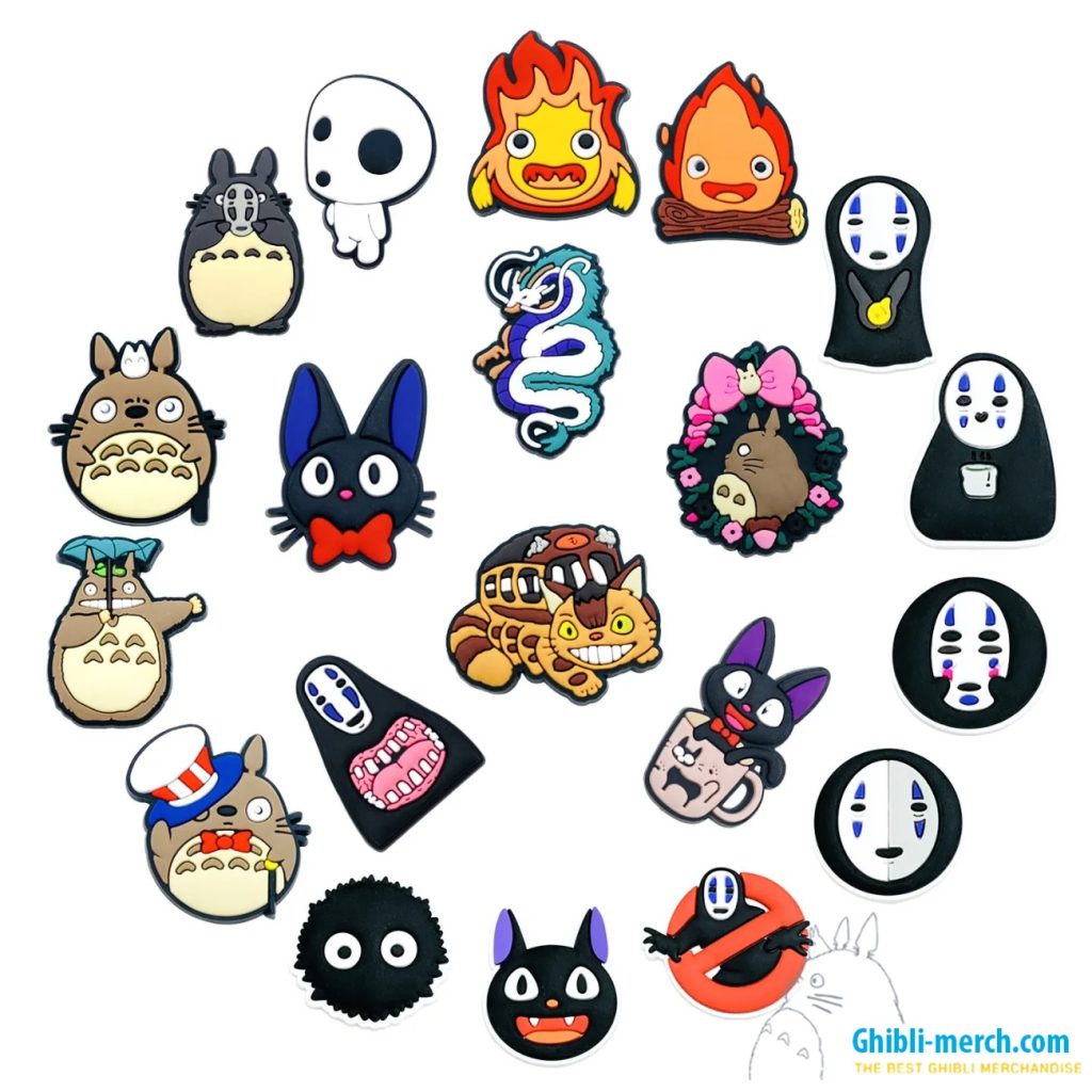 Studio Ghibli Croc Charms All Characters 21Pcs | Ghibli Merch Store