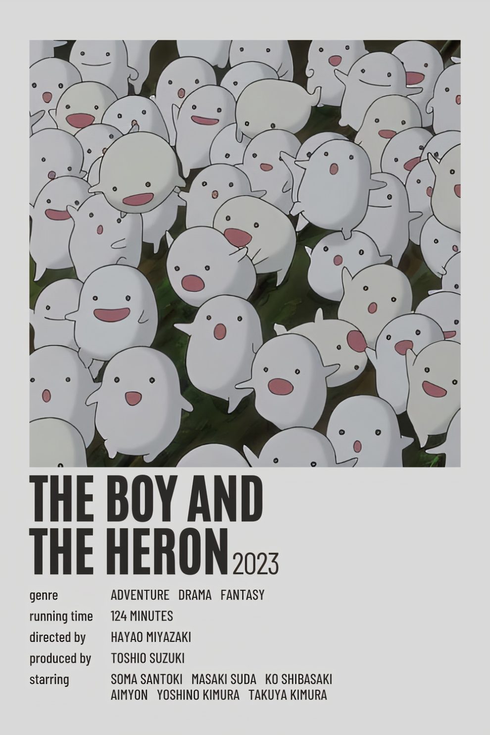 The Boy And The Heron Warawara Poster