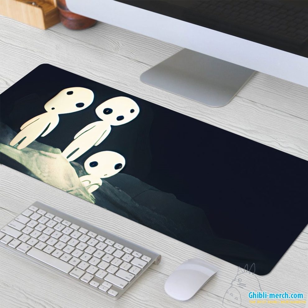 Mononoke Kodama The Tree Spirits Mousepad XXL Gaming | Ghibli Merch Store