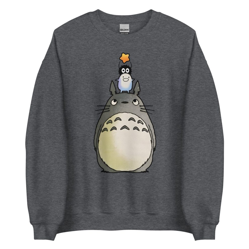 Soot Sprites Warawara And Totoro Unisex Sweatshirt - Ghibli Merch Store ...
