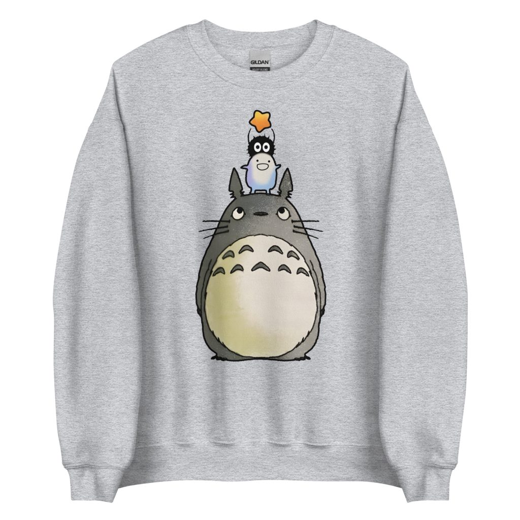 Soot Sprites Warawara And Totoro Unisex Sweatshirt - Ghibli Merch Store ...