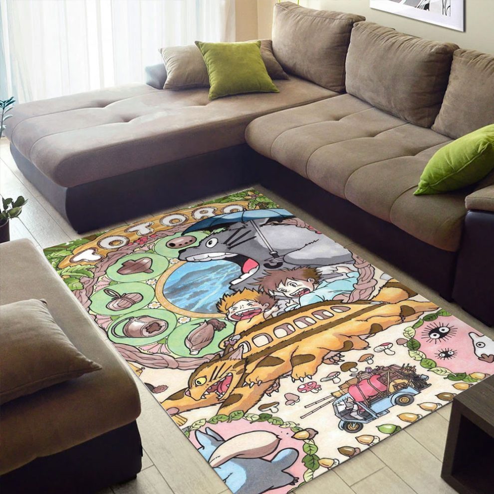 Studio Ghibli Character Print Accent Rug