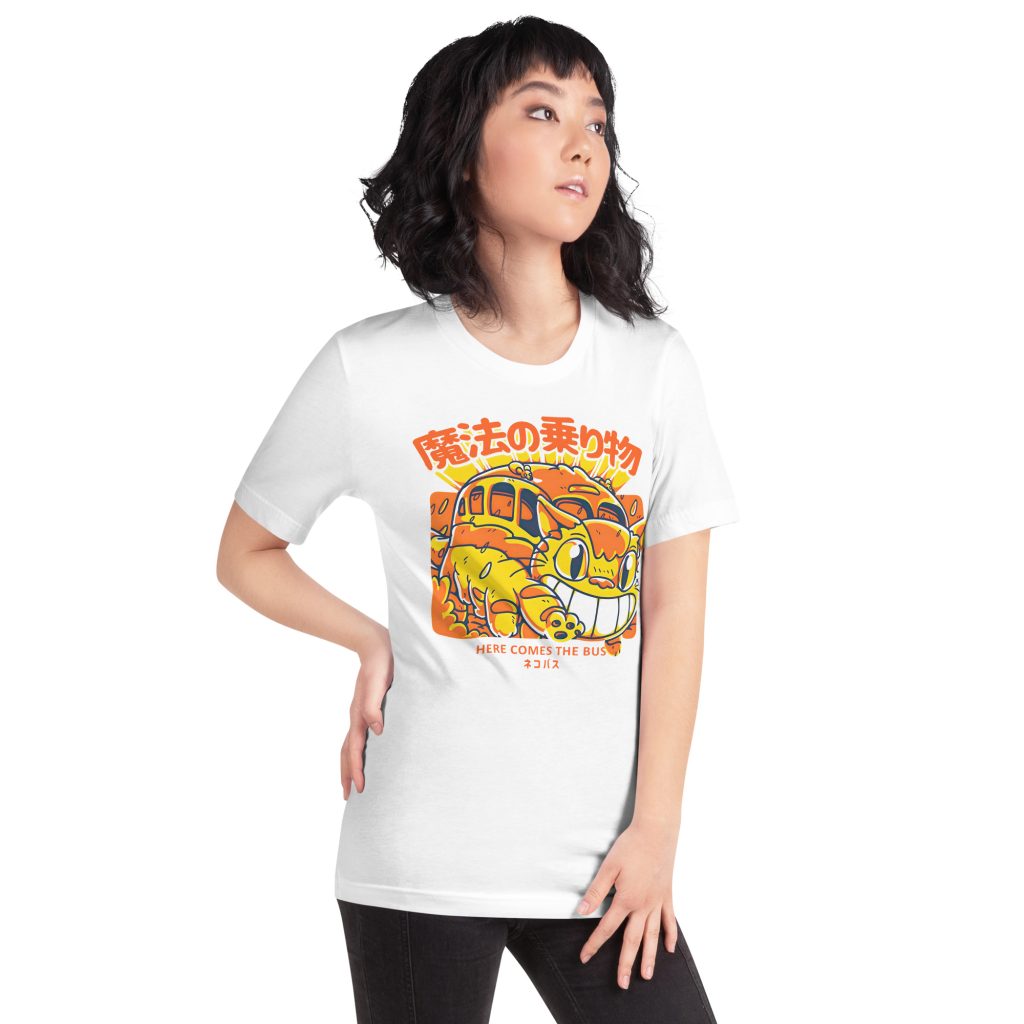 Chibi Funny Catbus Ghibli T-Shirt - Ghibli Merch Store - Official ...