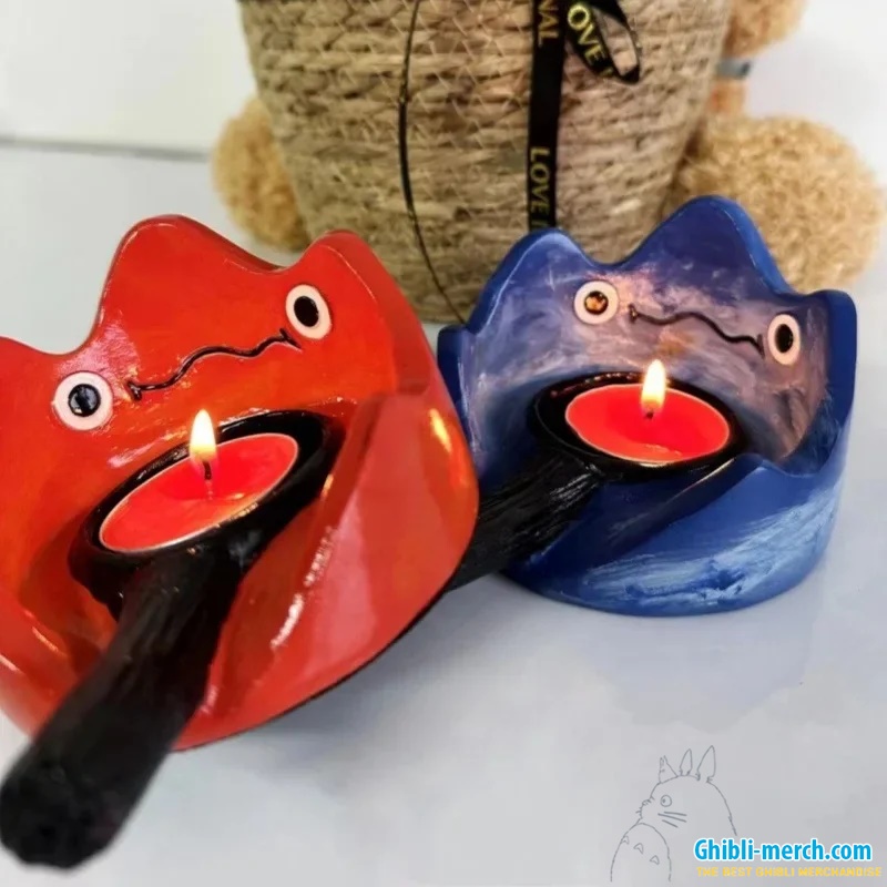 Howl's Moving Castle Calcifer Candle Holder (2 Colors) | Ghibli Merch Store