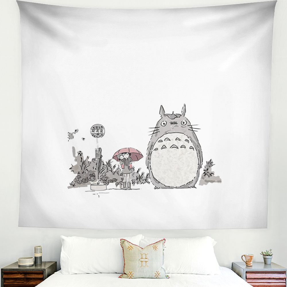 Anime Studio Ghibli Totoro Bus Stop Tapestry | Studio Ghibli Merch Store